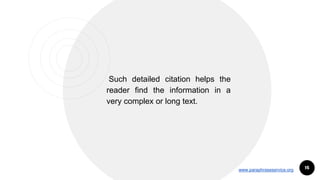 Tips on Paraphrasing | PPTX