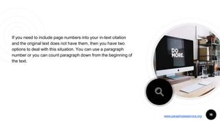 Tips on Paraphrasing | PPTX