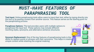 paraphrase tool must have features and benefits.pdf