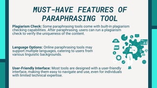 paraphrase tool must have features and benefits.pdf