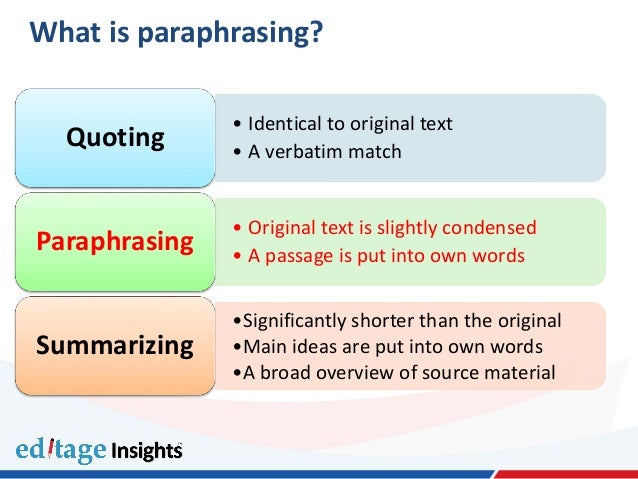 How to Paraphrase a Sentence & Effective Word Choice