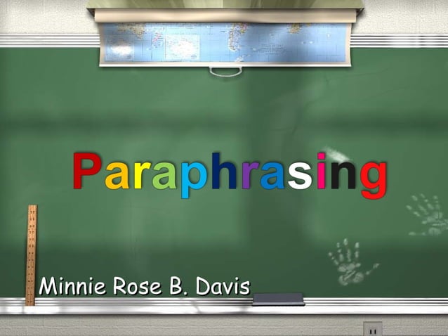 Paraphrasing | PPT | Programming Languages | Computing