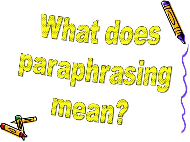 Paraphrasing | PPT | Programming Languages | Computing