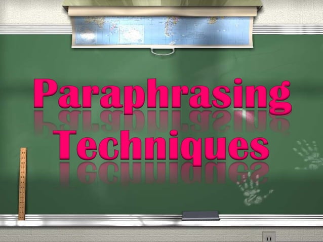 Paraphrasing | PPT | Programming Languages | Computing