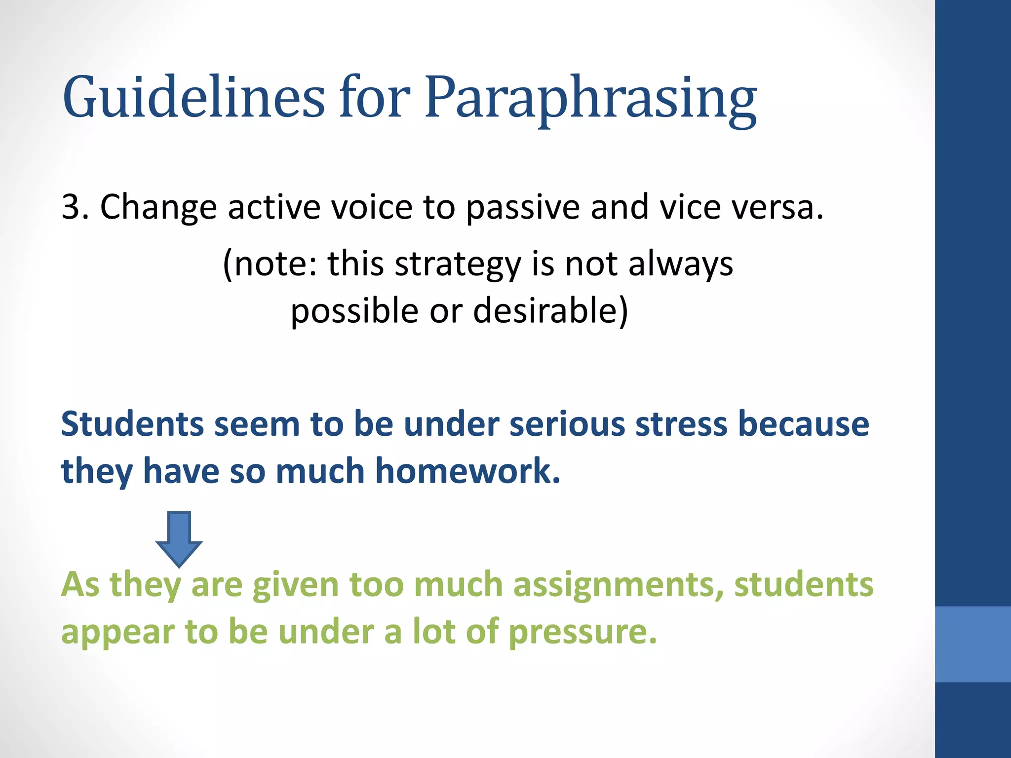 Paraphrasing | PPTX