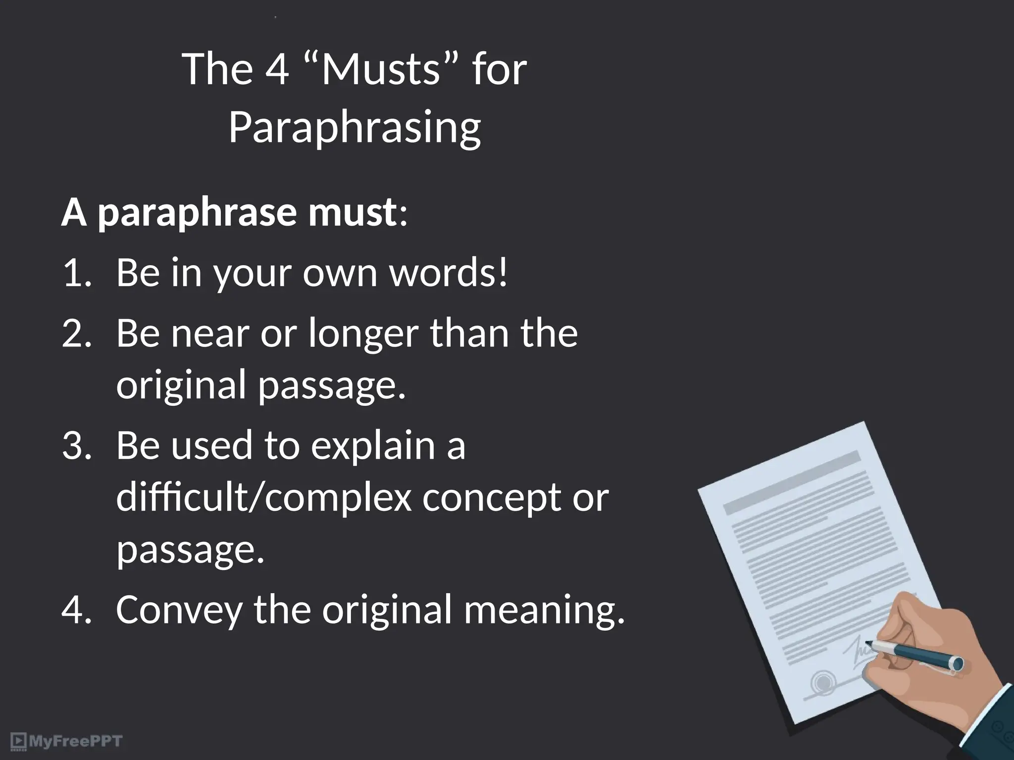 PARAPHRASING.pptxqefhsfhsfwukhfsefheusfe | PPTX