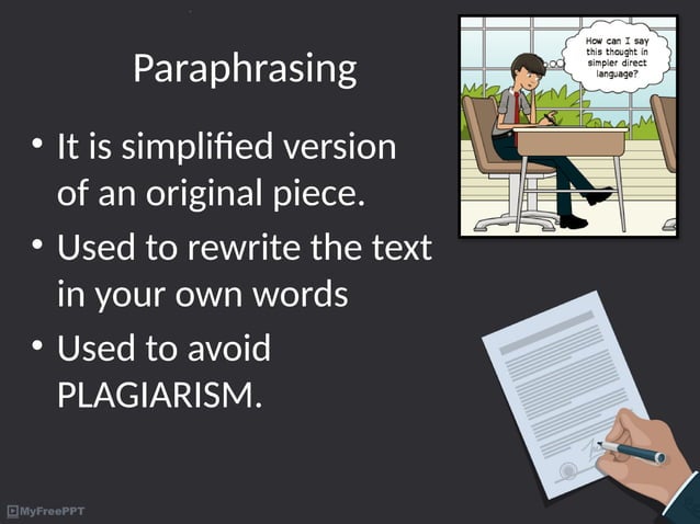 PARAPHRASING.pptxqefhsfhsfwukhfsefheusfe | PPT