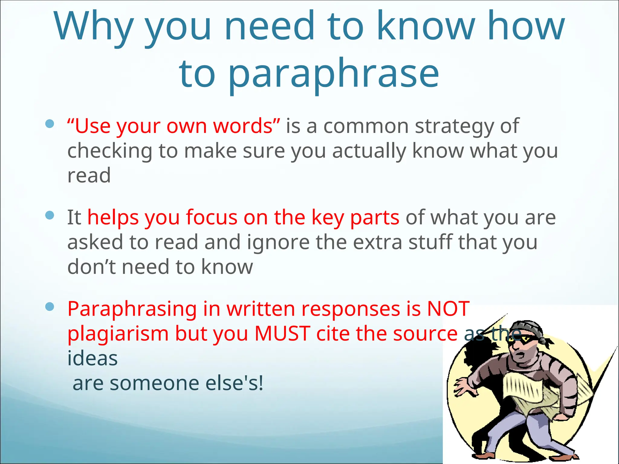 how to paraphrase presentation for elementary students.ppt
