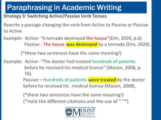 Paraphrasing-and-Citation. How to paraphrase and cite the reference ...