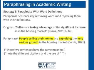 Paraphrasing-and-Citation. How to paraphrase and cite the reference ...