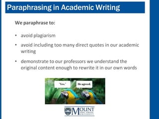 Paraphrasing-and-Citation. How to paraphrase and cite the reference ...