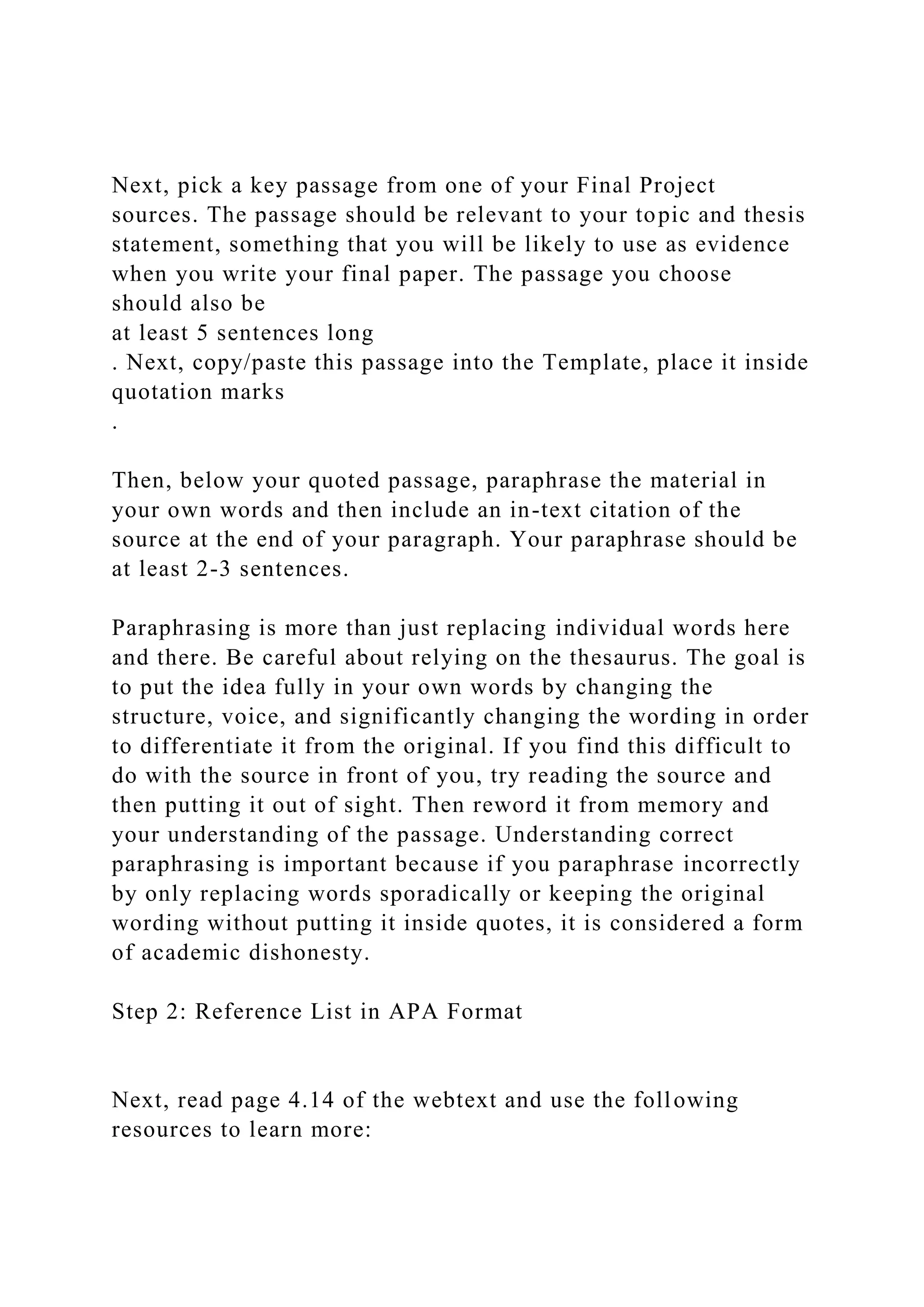 Paraphrasing and List of ReferencesIn the previous three modul.docx