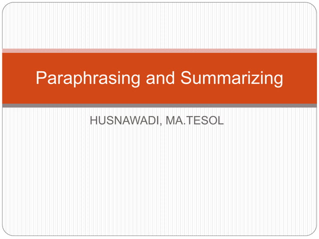 Paraphrasing and Summarizing.pptx