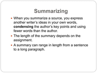 Paraphrasing and Summarizing.pptx