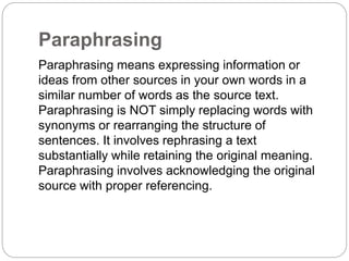 Paraphrasing and Summarizing.pptx