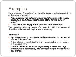 Paraphrasing and Summarizing.pptx
