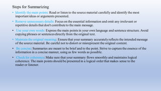 Paraphrasing nd summarising.pdf english academics | PDF
