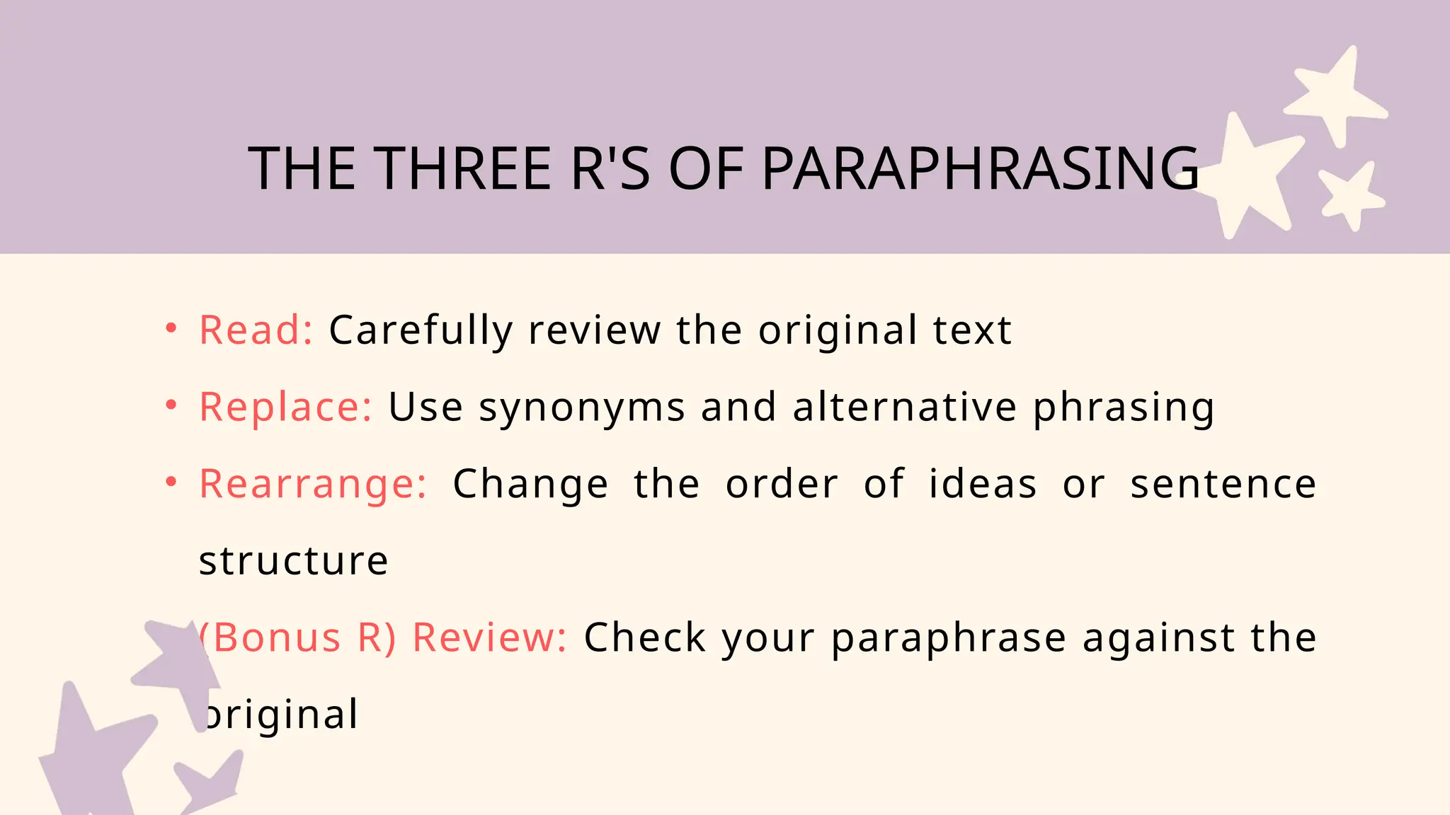 Paraphrasing Rewriting Ideas in Your Own Words.pptx