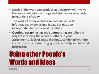 Paraphrasing, Summarising and Quoting to Avoid Plagiarism.pdf