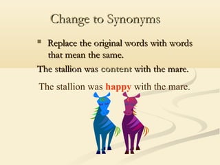 Paraphrasing techniques | PPT