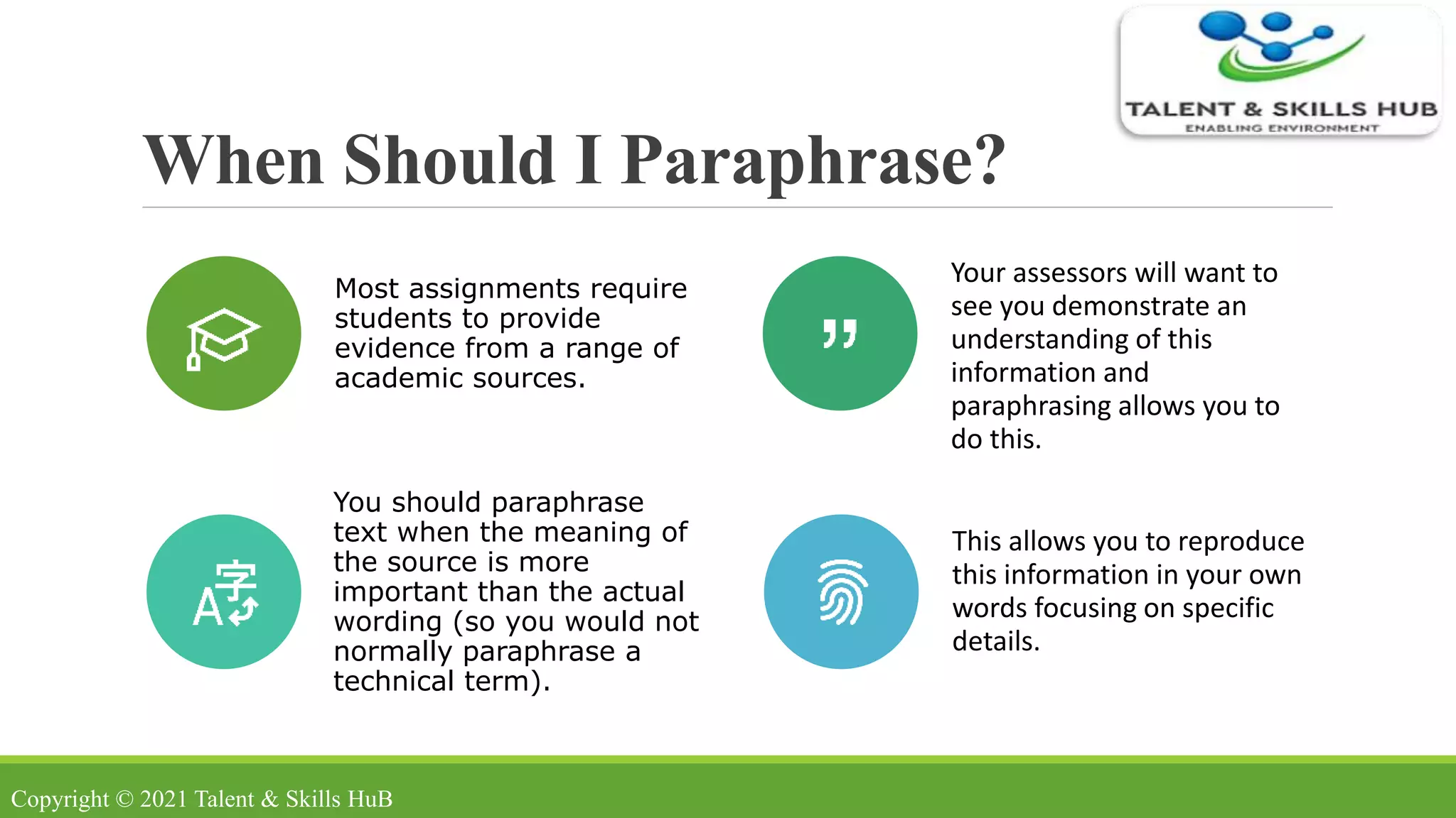 Paraphrasing techniques | PPTX