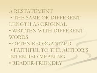 paraphrasing techniques.ppt