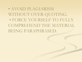 paraphrasing techniques.ppt