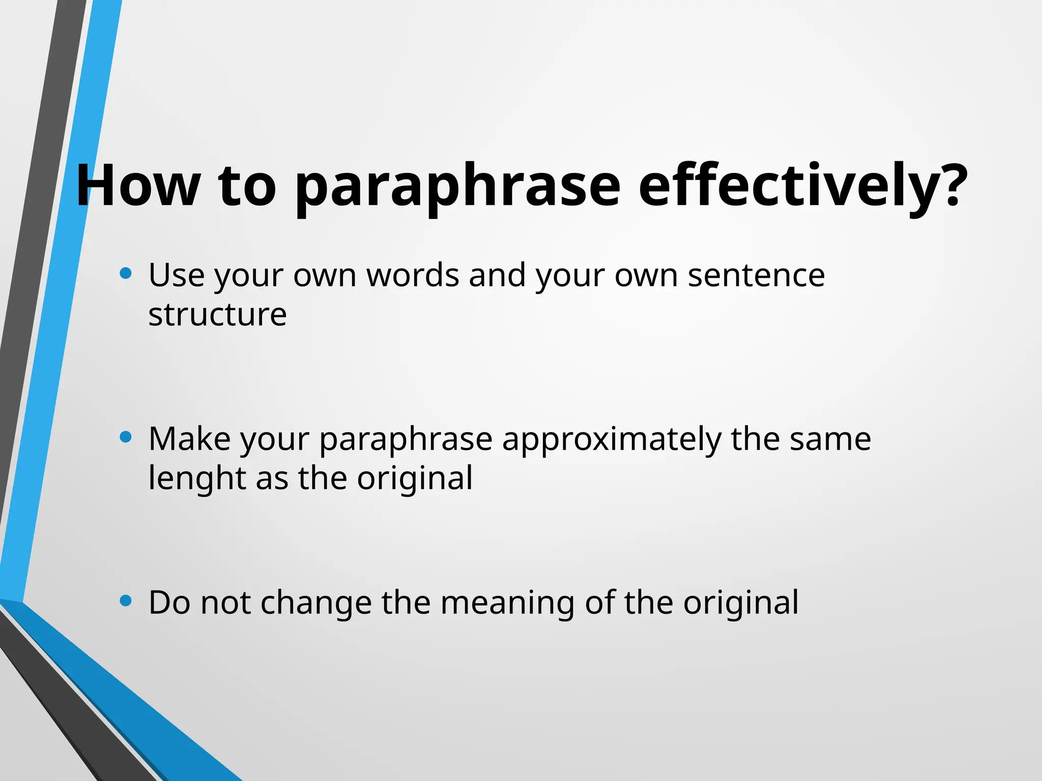 IGCSE First and 2nd language Paraphrasing techniques.ppt