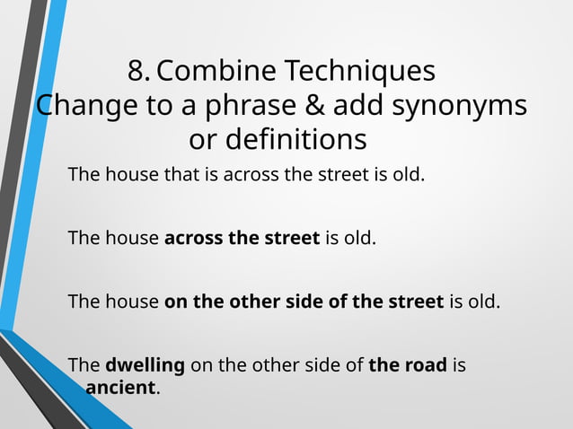 IGCSE First and 2nd language Paraphrasing techniques.ppt