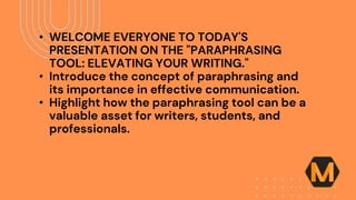 Paraphrasing Tool.pptx