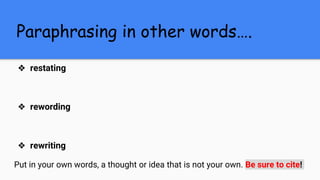 ParaphrasingvsPlagarismPPT.pptx