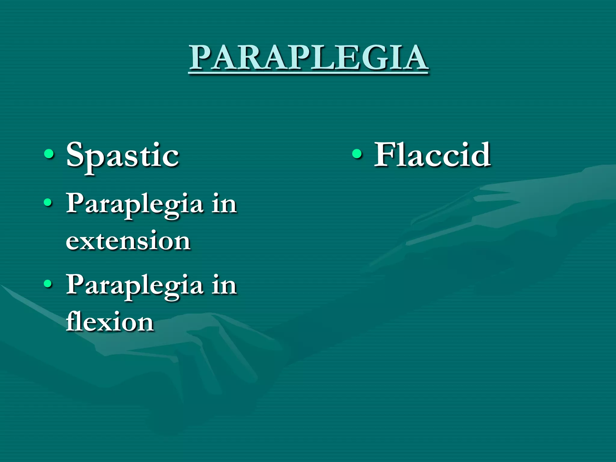 Paraplegia | PPT