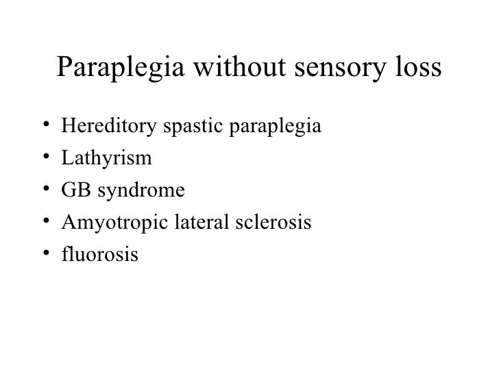 Paraplegia Causes