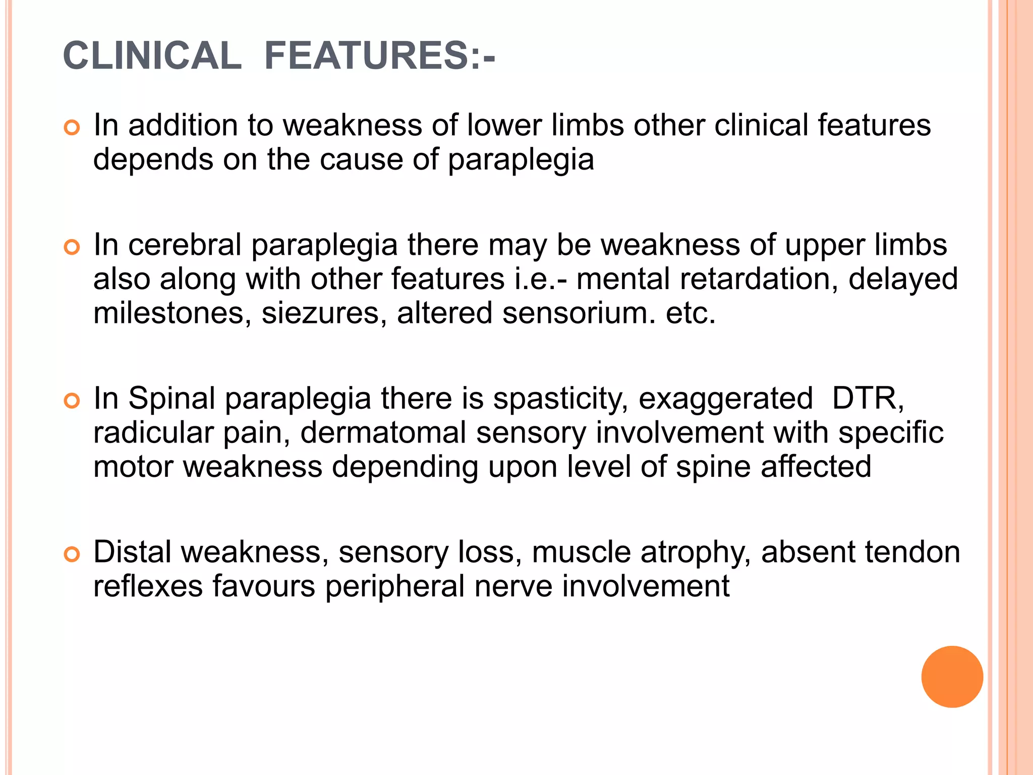 Paraplegia | PPTX