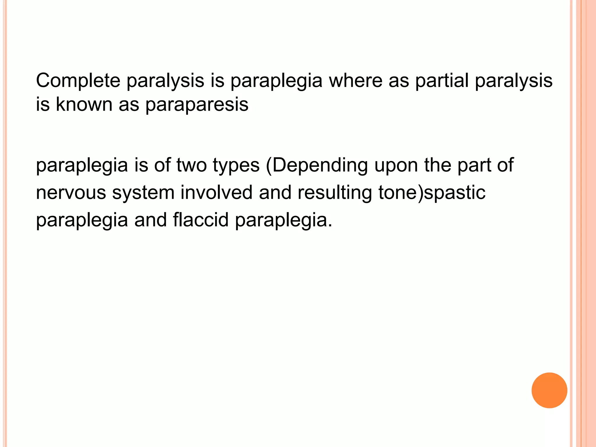Paraplegia | PPTX