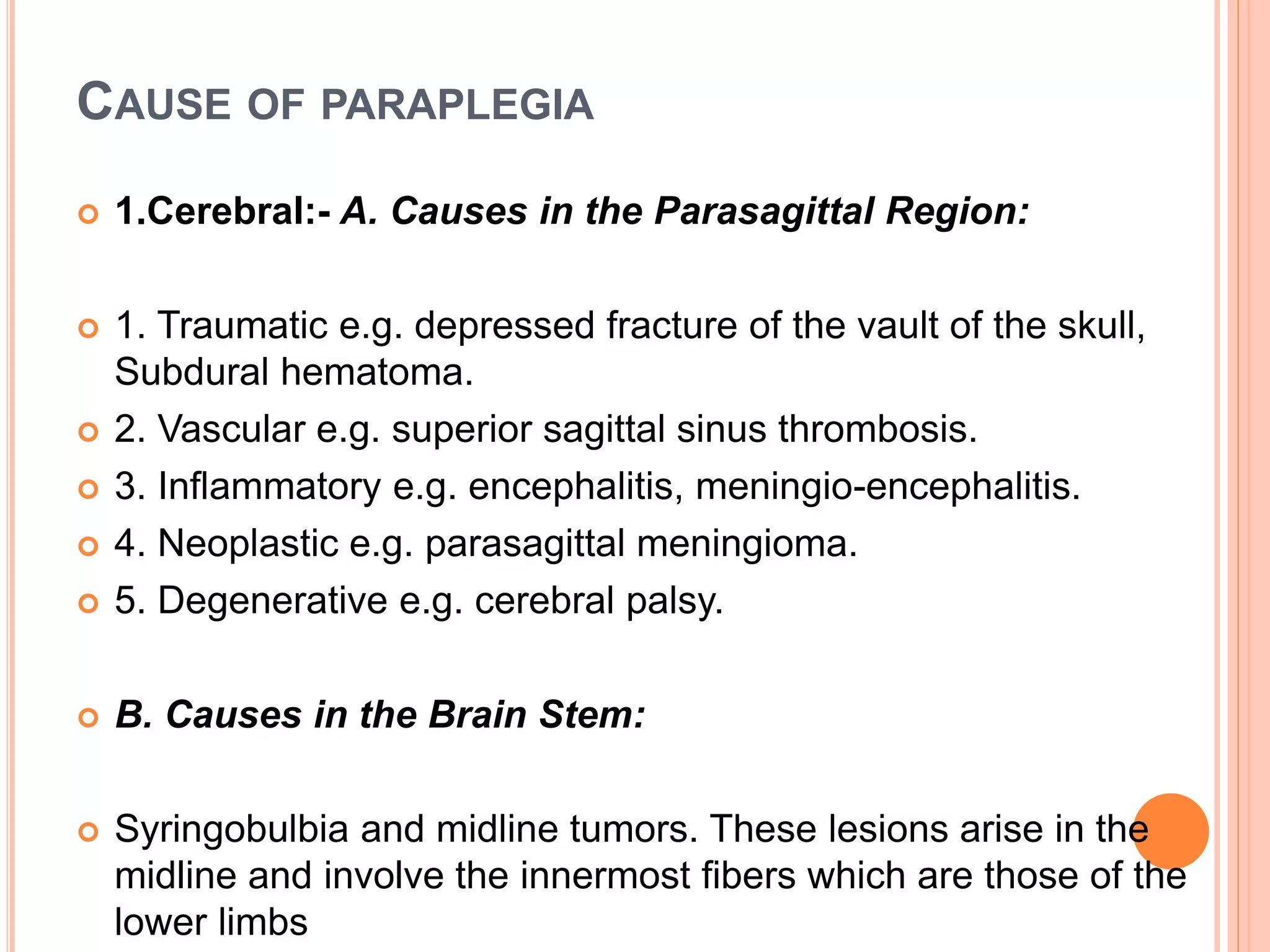 Paraplegia | PPTX