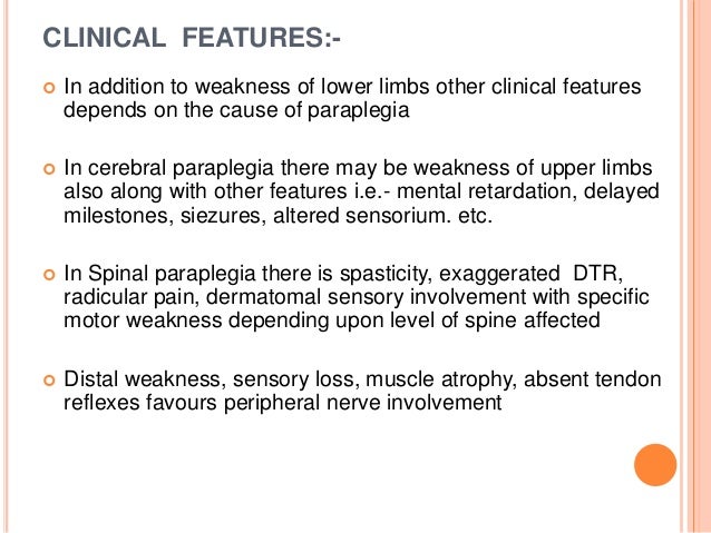 Paraplegia Causes