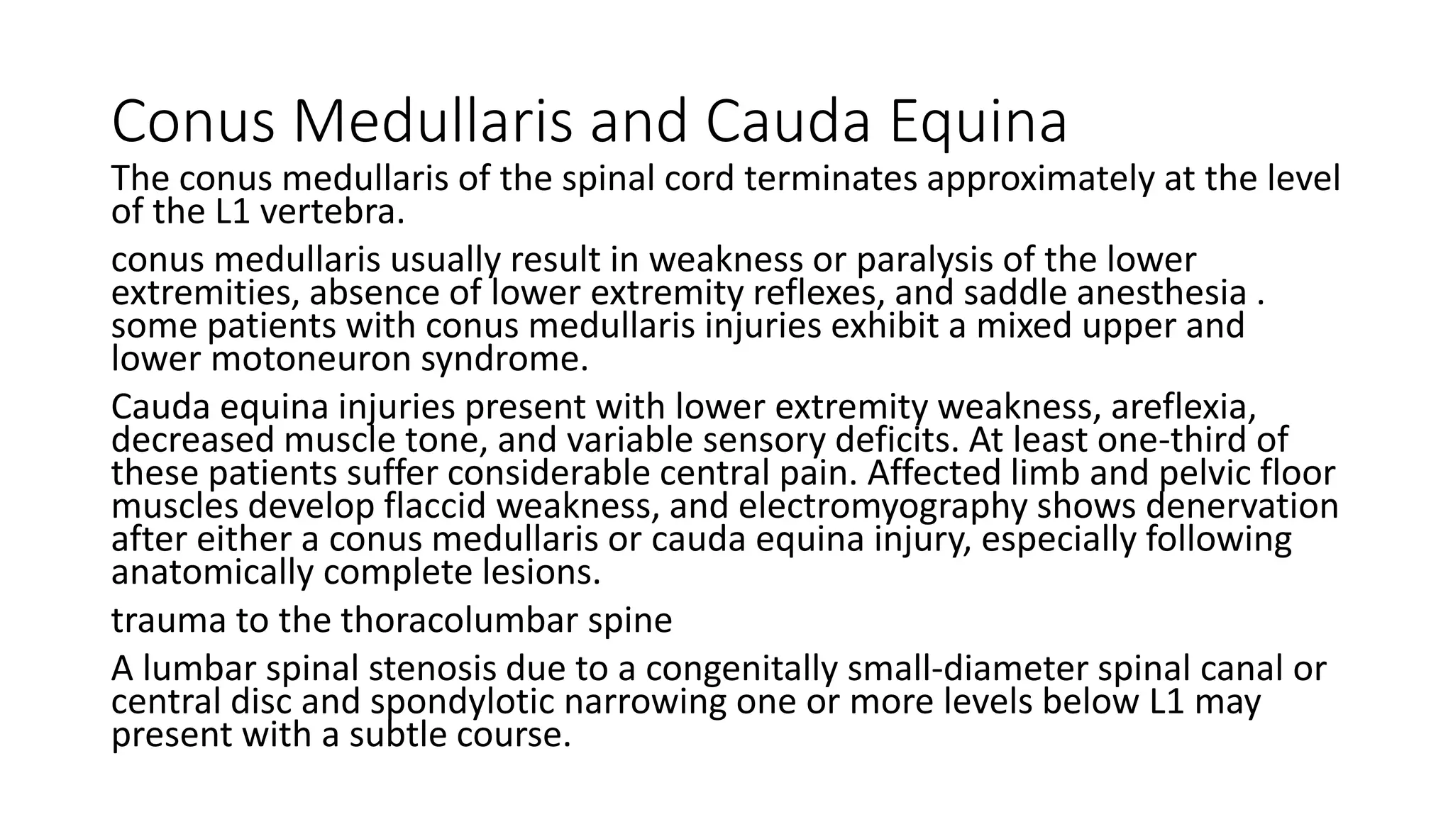 Paraplegia and spinal cord syndromes | PPTX