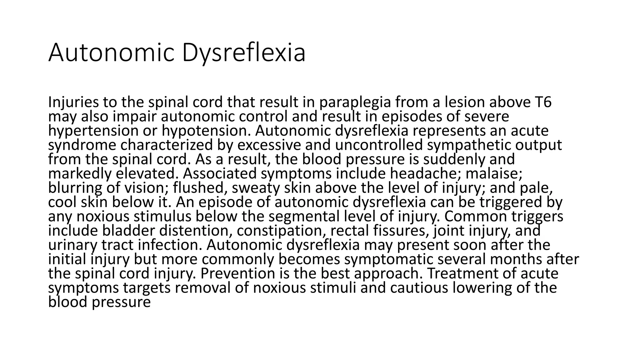 Paraplegia And Spinal Cord Syndromes Ppt