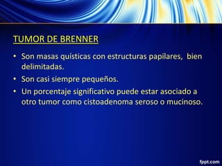 Cáncer de Ovario y Patología de Salpinge | PPTX