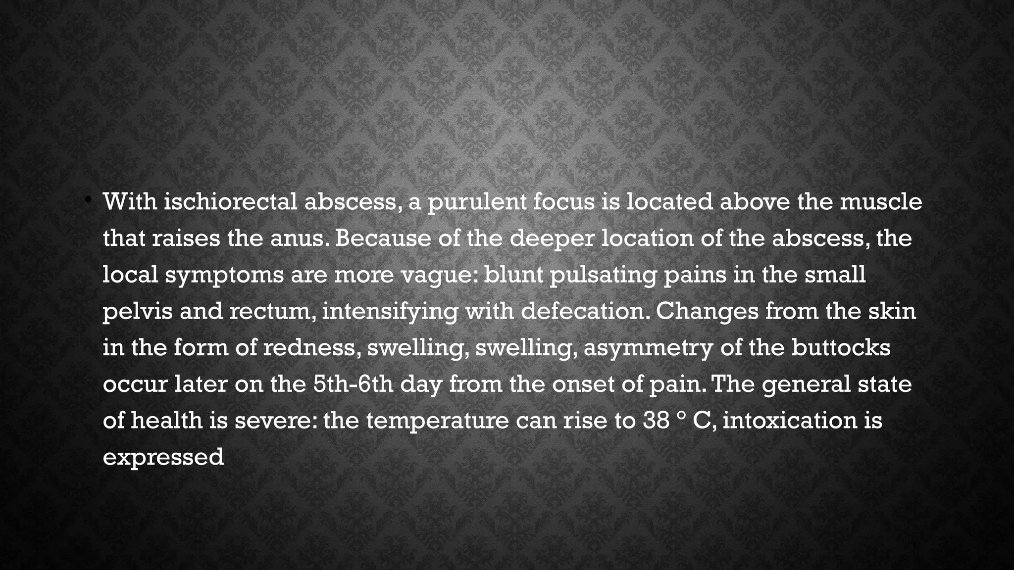 Paraproctitis | PPT