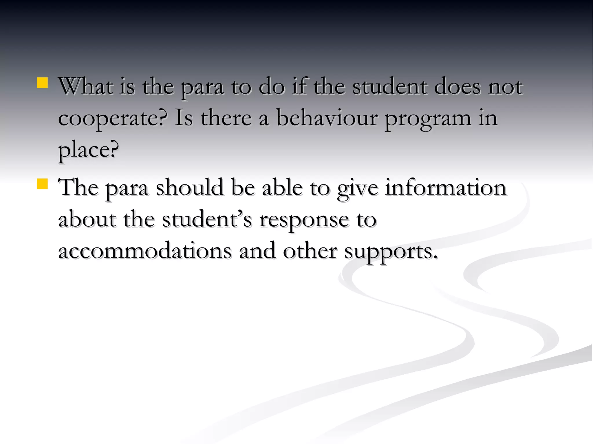 Paraprofessional’s Path to Bridging the Gaps in the Inclusive Classroom ...