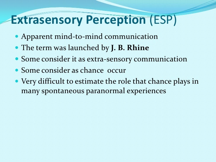 Extrasensory Perception Definition