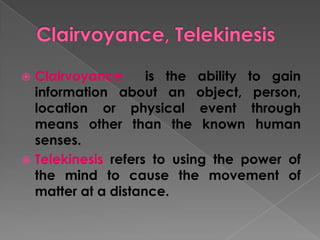 Parapsychology and other sciences | PPT