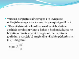 Paraqitja grafike e levizjeve drejtvizore fizike | PPTX