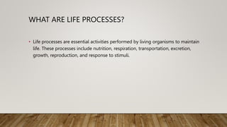 Class 10 presentation on biology chapter 1 | PPTX