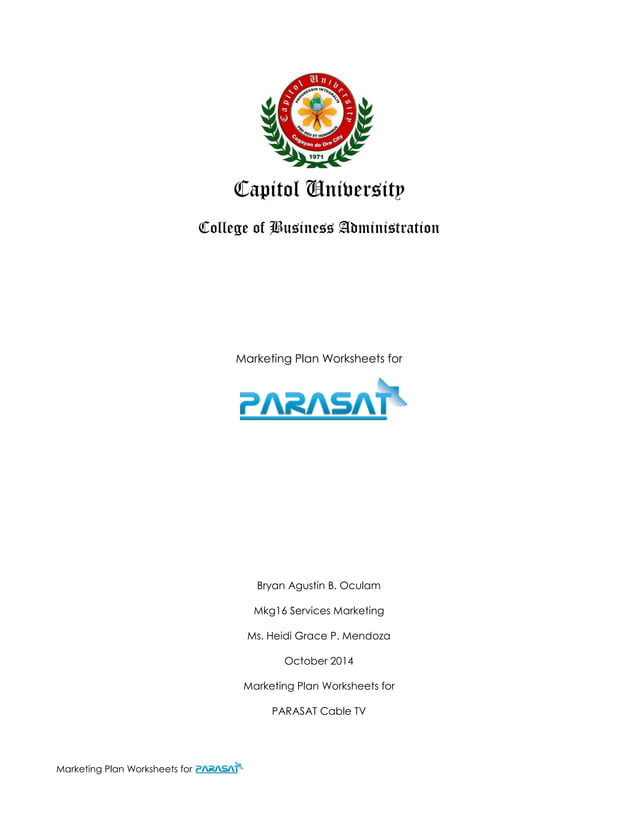 Marketing Plan (Parasat Cable TV) | PDF
