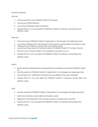 Marketing Plan (Parasat Cable TV) | PDF