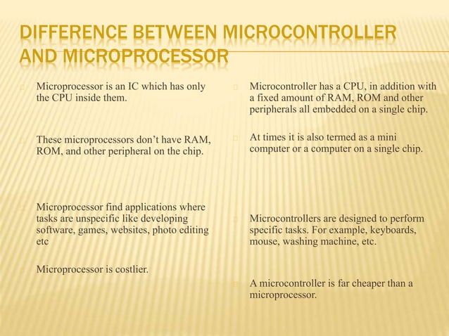 Presentation on Embedded system using micro controller by PARAS JHA | PPT