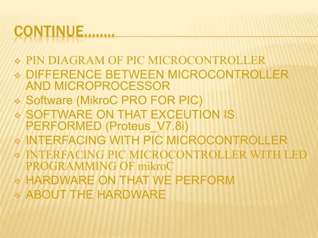 Presentation On Embedded System Using Micro Controller By Paras Jha Ppt